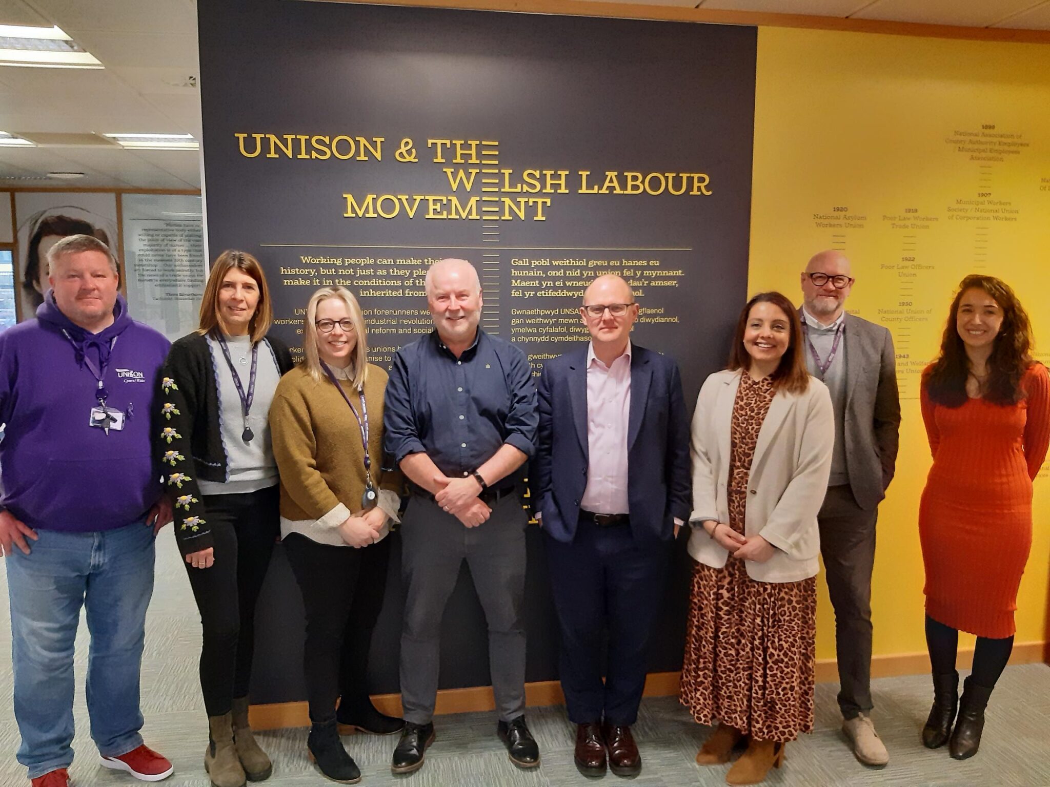 TUC general secretary Paul Nowak visits UNISON Wales exhibition | News ...