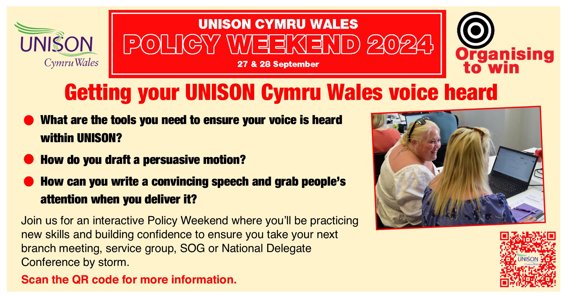 Policy Weekend 2024 | Events | UNISON Cymru